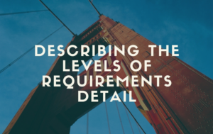 Infographic: Describing the Levels of Requirements Detail - IAG Consulting